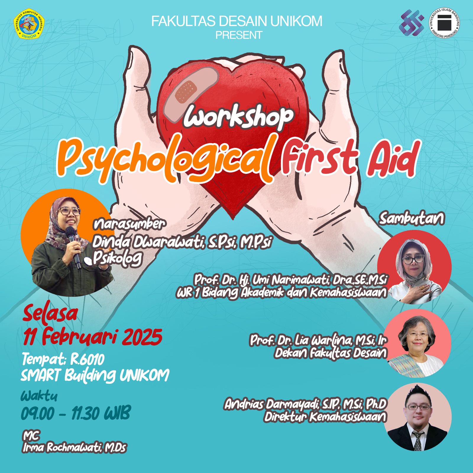 Fakultas Desain UNIKOM Menyelenggarakan Workshop “Psychological First ...