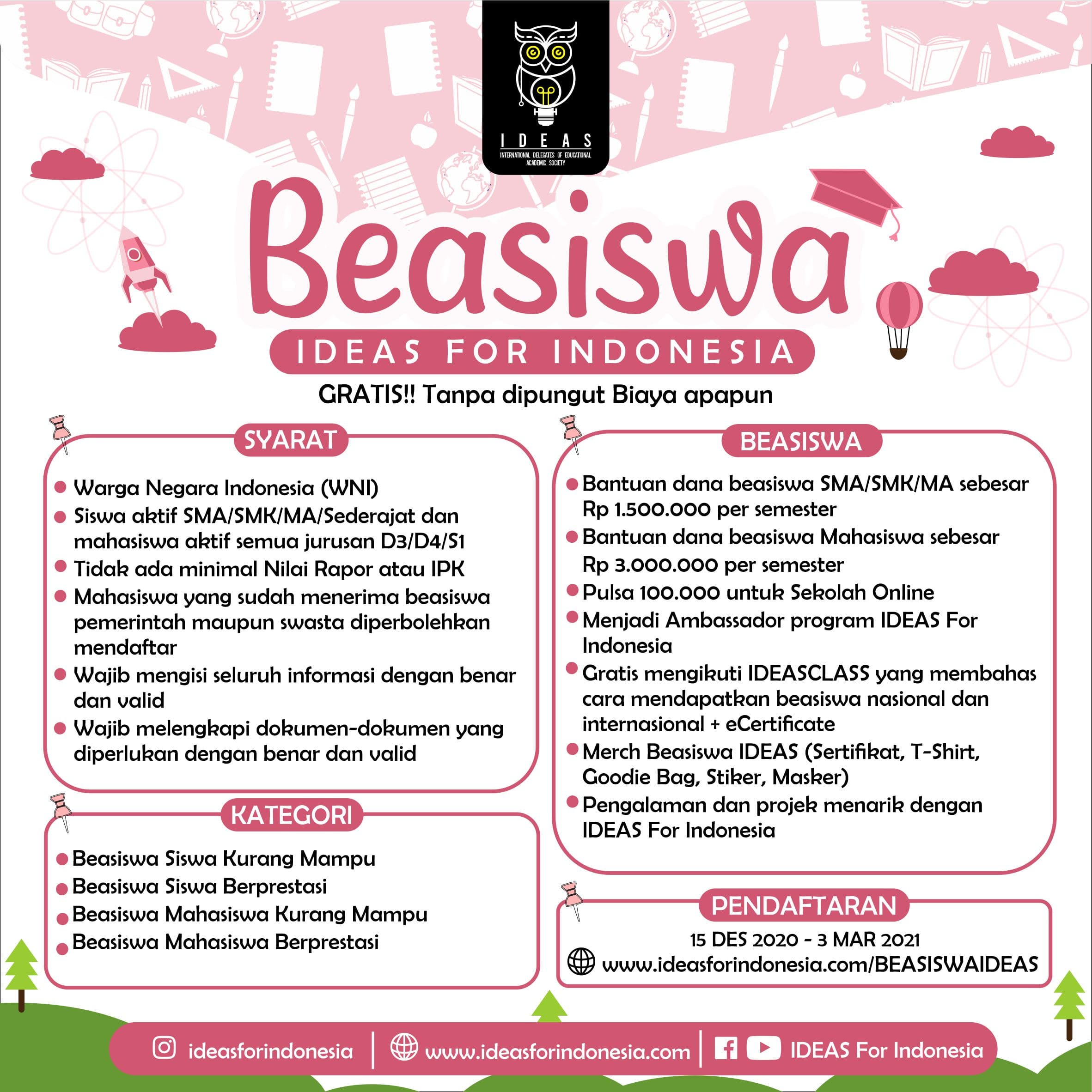 Informasi Beasiswa – English Literature Study Program